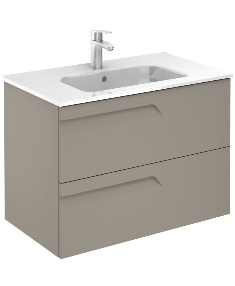 Sonas Brava Matt 80 Vanity Unit & Basin | SLMBR802DSMG - Toss Bryan