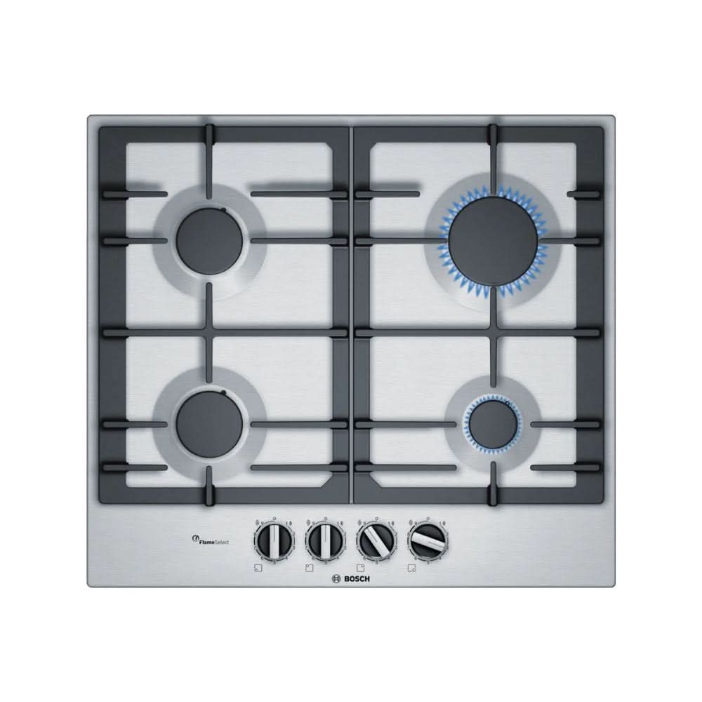 Bosch Series 6 Gas Hob | 60CM | Brushed Steel | PCP6A5B90 - Toss Bryan