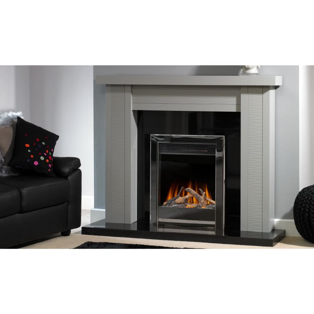 Evonic Argenta 16 Insert Electric Fire | Black Nickle | Remote Control ...