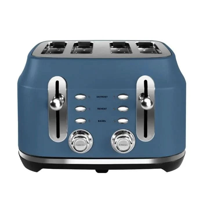 Rangemaster Classic 4 Slice Toaster | Stone Blue - Cork - Toss Bryan