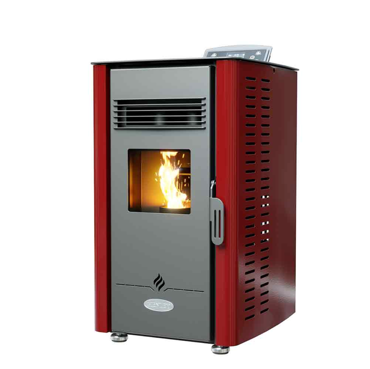 Henley Elm 4kW Wood Pellet Stove, Red - Toss Bryan Fermoy - Toss Bryan