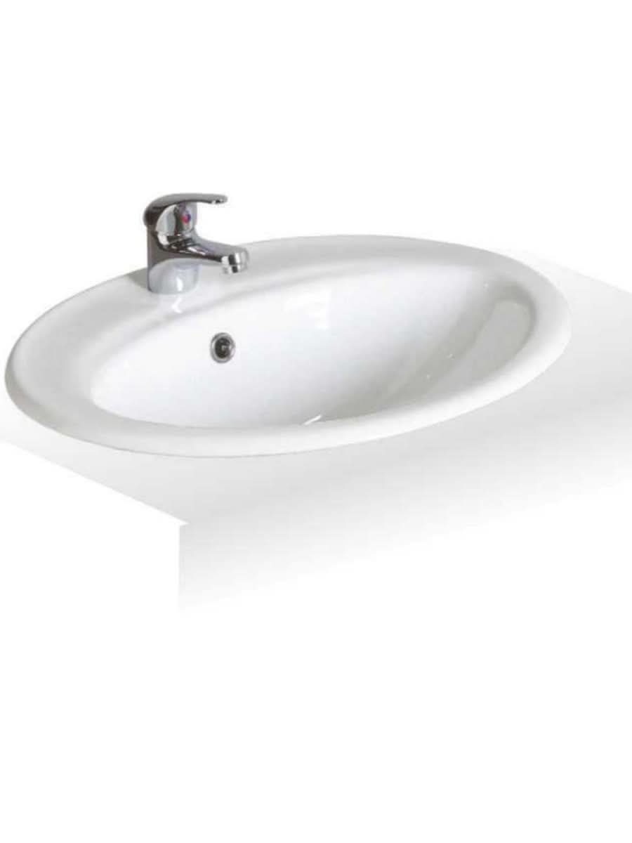 Sonas Strata 53Cm 2 Tap Hole Vanity Wash Basin - Cork - Toss Bryan
