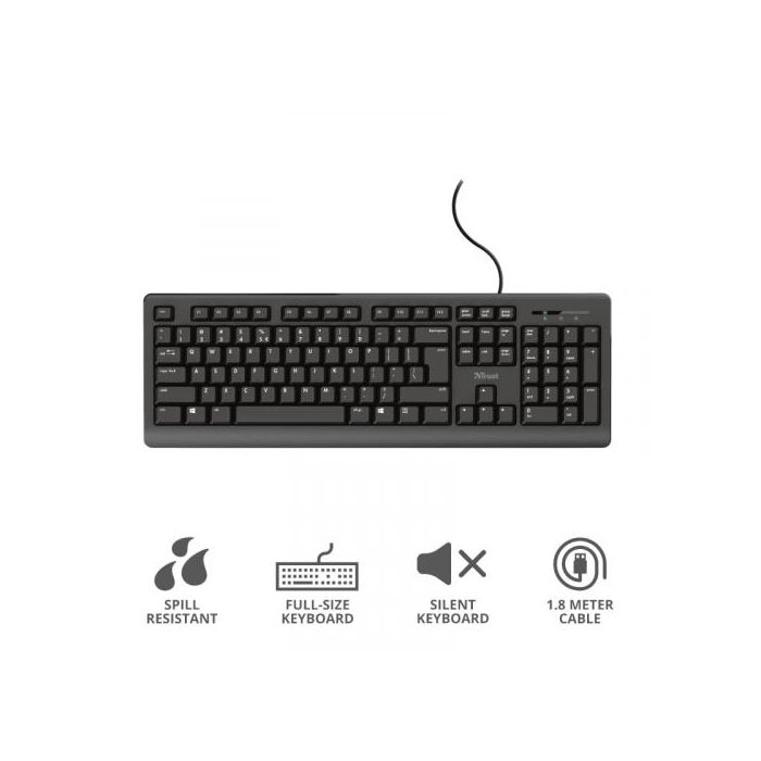 Trust ClassicLine Keyboard | T23893 - Toss Bryan